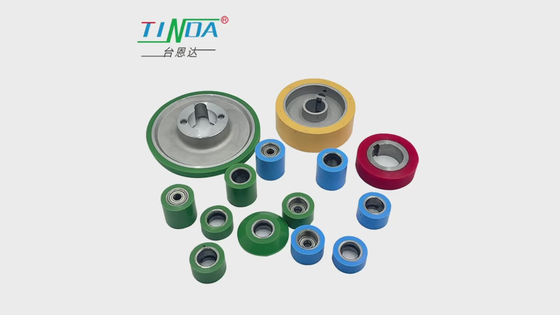 Customization Rubber Roller Wheel Smooth Surface Rubber Guide Wheels