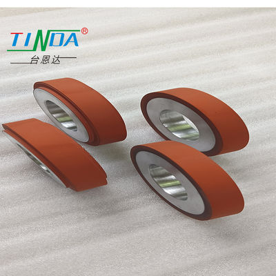 Stainless Steel Core Slicone Rubber Roller Wheel with Smooth Surface