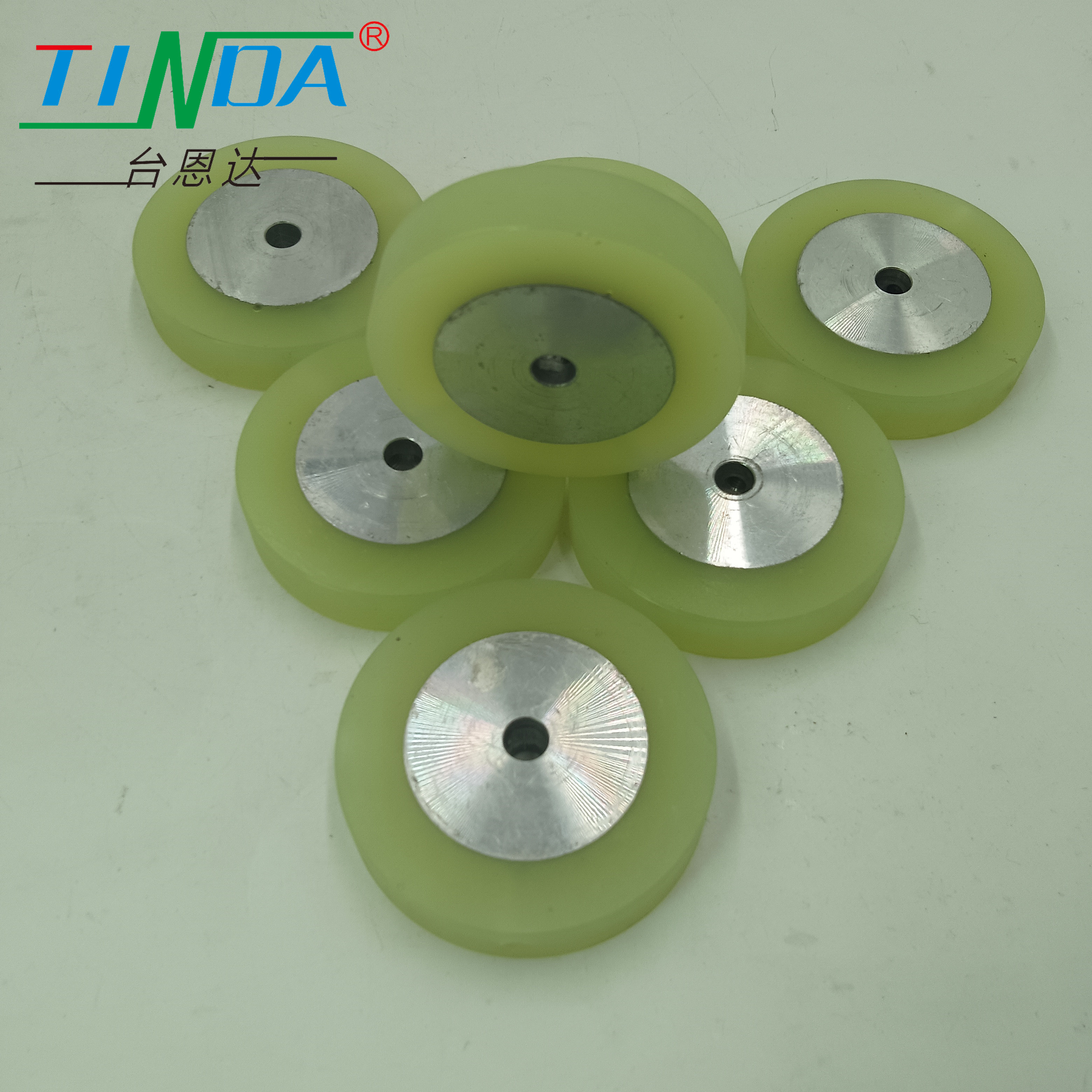 Low Noise Level Customized Rubber Roller Wheel for Injection Molding ...
